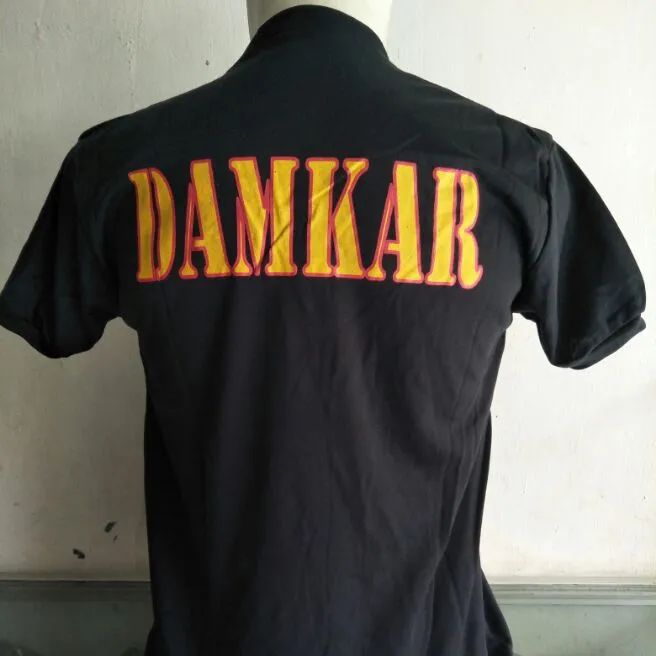 kaos logo damkar hitam | Lazada Indonesia