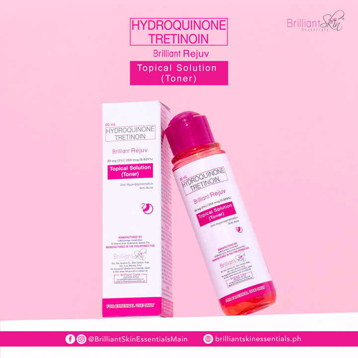 New Rejuvenating Facial Toner 60ml With Hydroquinone Tretinoin