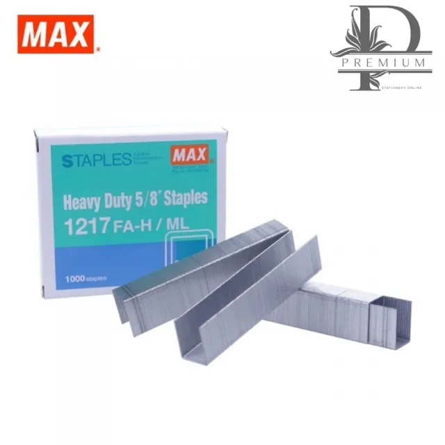 Max 1217 FA-H Heavy Duty Staples (1000’s/Box) | Lazada