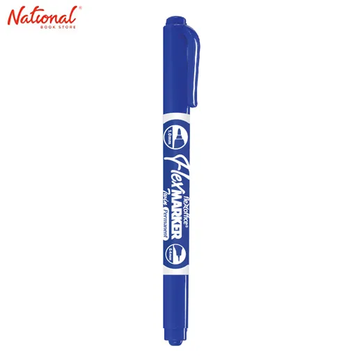 Flex Office Twin Tip Permanent Marker Blue FO-PM01 | Lazada PH