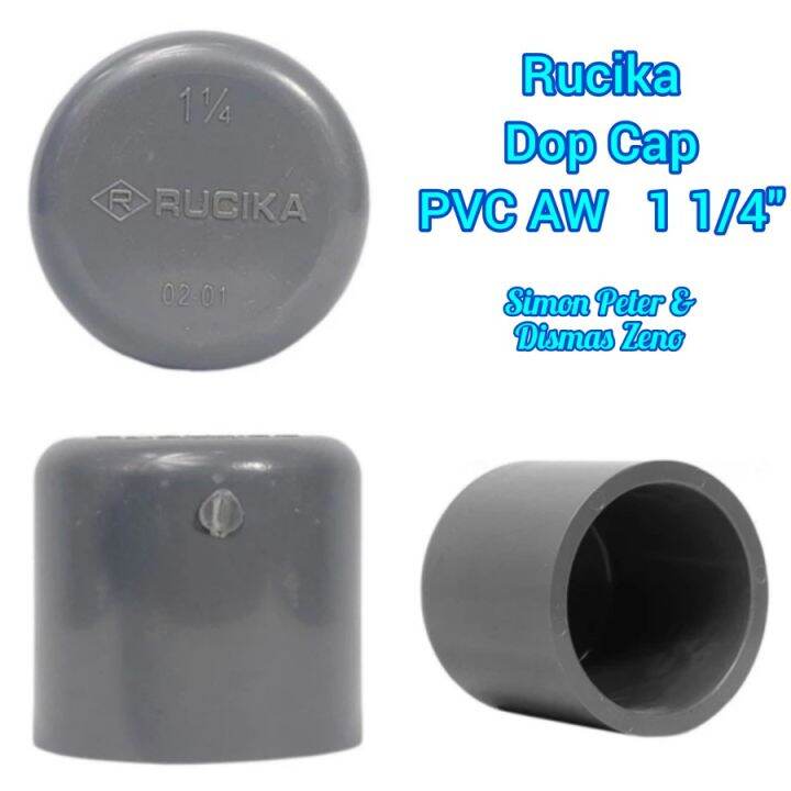 Rucika Dop Cap Pipa PVC AW 1 1/4 inch 1.25 inch utk Air Bersih ...