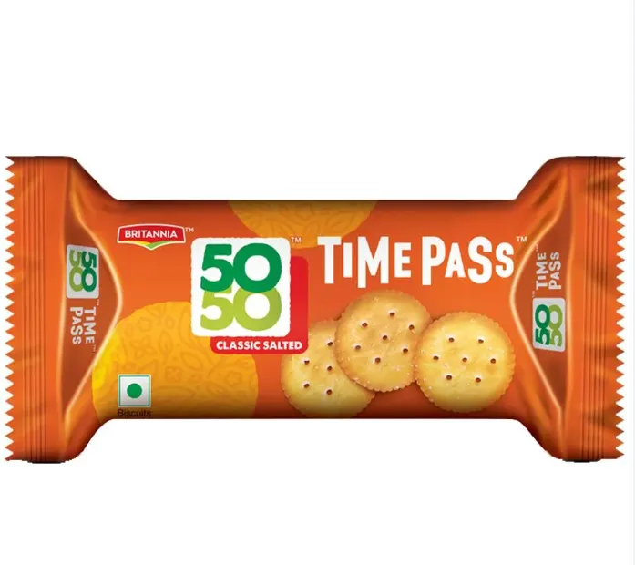 BRITANNIA 50/50 Classic Salted Time Pass Crackers 39g. | Lazada.co.th