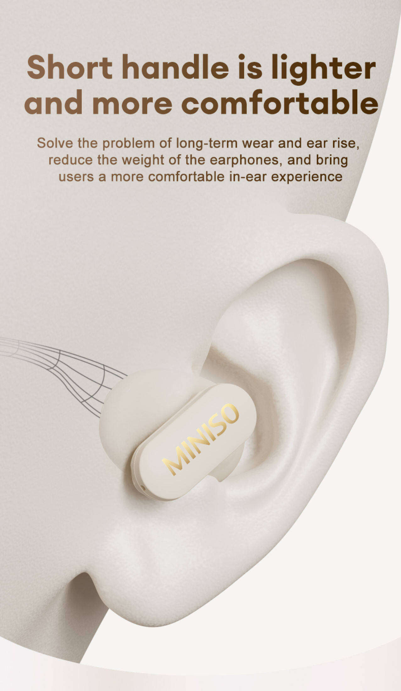 Miniso M08มินิโซะหูฟังออกกำลังชุดหูฟังเสียงคุณภาพสูงไม่มีเสียงรบกวนชุดหูฟังบลูทูธไร้สายเหมาะ ...