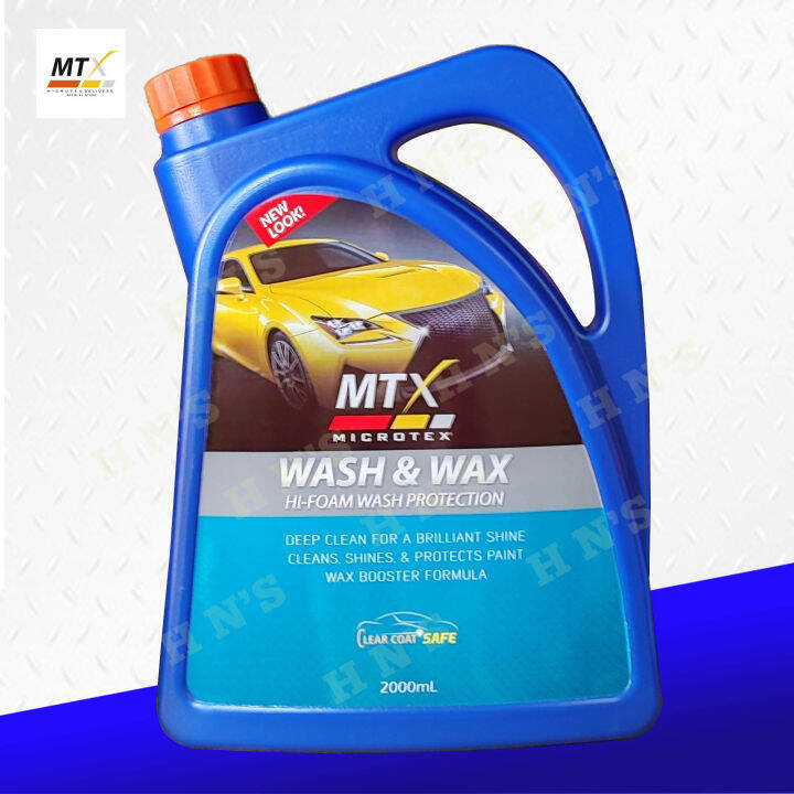 MICROTEX MTX Car Wash Shampoo Wash and Wax Gloss 2L | Lazada PH