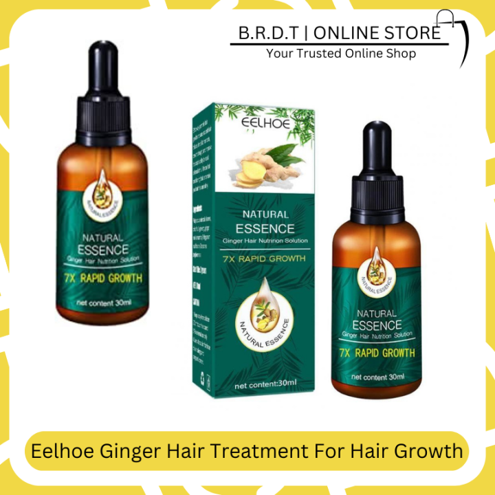 Eelhoe Ginger Hair Nutririon Solution Rapid treatment for hair growth 7x anti-loss treatment ...