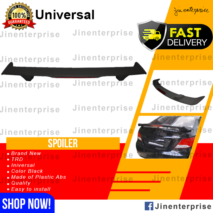TRD UNIVERSAL SPOILER (BLACK FINISHED) | Lazada PH