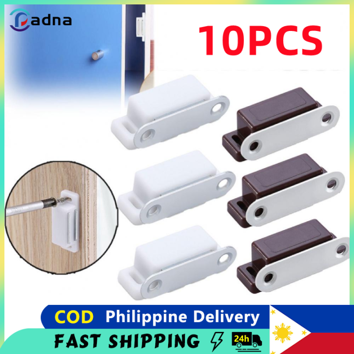 Padna【Philippine Delivery】10Pcs Mini Plastic Cabinet Magnetic Catch ...