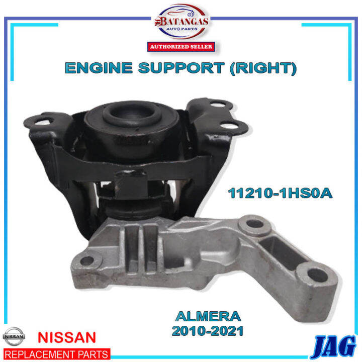 ENGINE SUPPORT (RH) for NISSAN ALMERA (2010-2021) 11210-1HS0A JAG ...