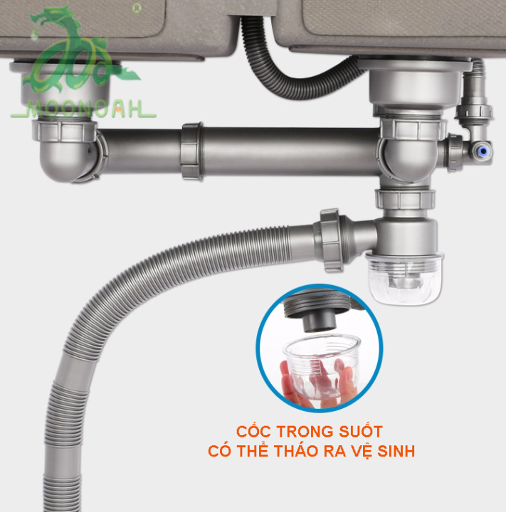 [HÀNG LOẠI 1]Bộ Xiphong Chậu Rửa Chén Ống Cứng To Thoát Nước Nhanh 2 ...