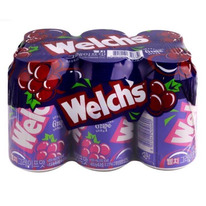 Welch’s Sparkling Fruit Soda Juice Drinks Grape or White Grape 355ml | Lazada PH