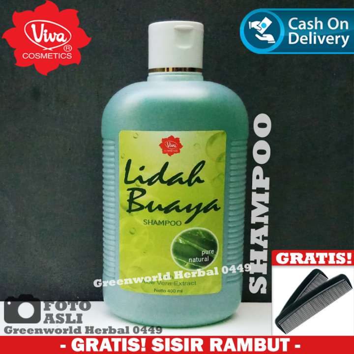 Viva Shampoo Rambut Lidah Buaya - Original 400 ml - BPOM - Shampoo ...