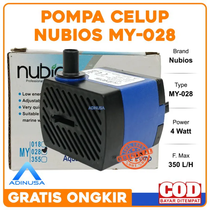 POMPA CELUP MINI POWER HEAD NUBIOS MY-028 MY 028 AQUARIUM AQUASCAPE | Lazada Indonesia