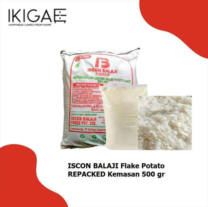 ISCON BALAJI FLAKE POTATO / TEPUNG KENTANG KEMASAN REPACKED 500 GR | Lazada Indonesia