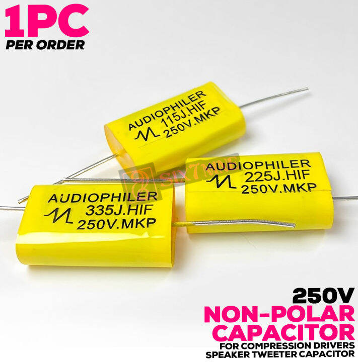 Non Polar Capacitor 250V for Compression Drivers Speaker Tweeter ...