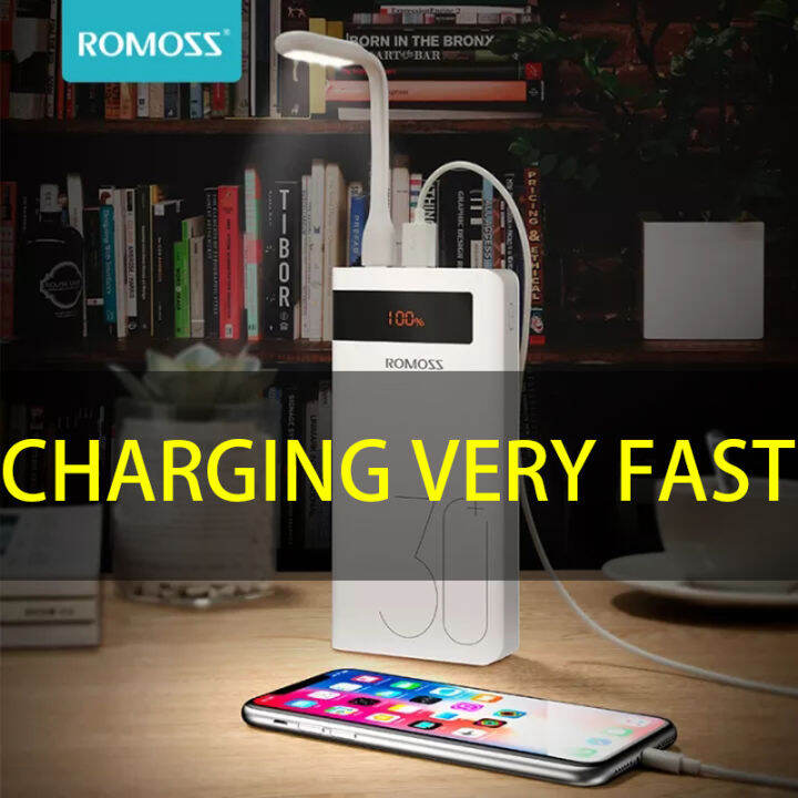 ROMOSS SENSE 8P Pro 20000mAh QC3.0 Fast Charge High Capacity Powerbank ...