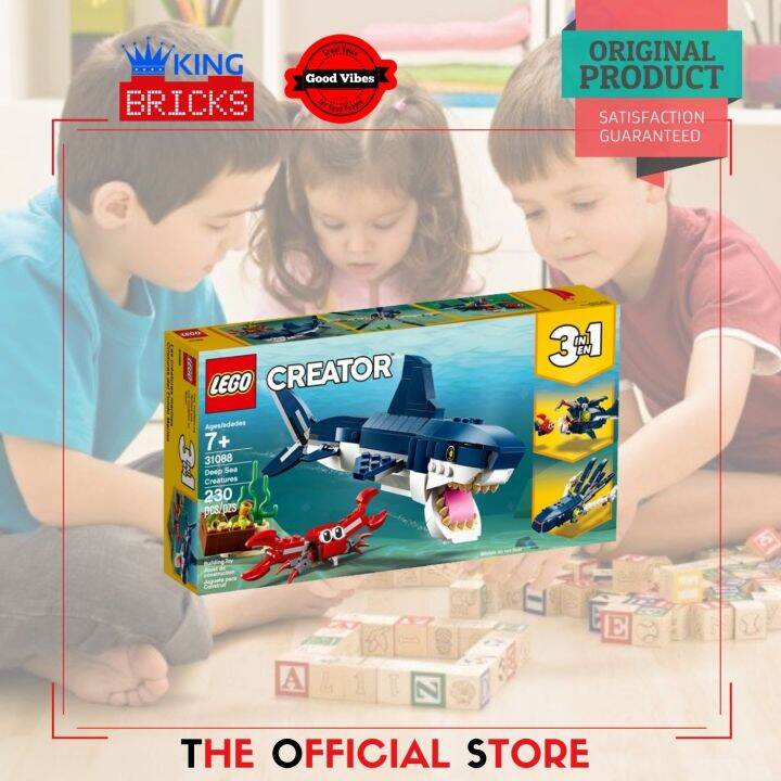 LEGO Original CREATOR 31088 Deep Sea Creatures - Mainan Anak Edukasi ...