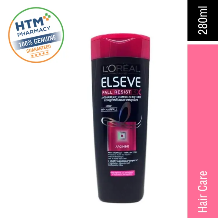 Loreal Elseve Fall Resist 3X Shampoo 280ml - Anti-Hair Fall | Lazada