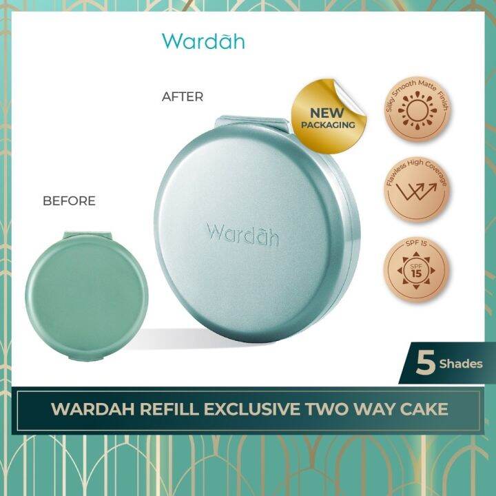 Wardah Refill Exclusive Two Way Cake 12 gr New Packaging | Lazada Indonesia