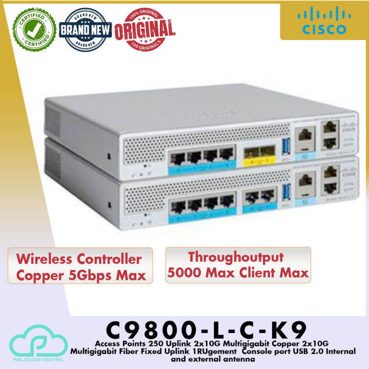 Cisco Catalyst 9800-L Wireless Controller Copper 5Gbps Max ...