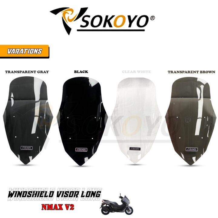1 pc Visor Yamaha Nmax v2 2020 2021 Windshield Thickness Aerodynamic ...