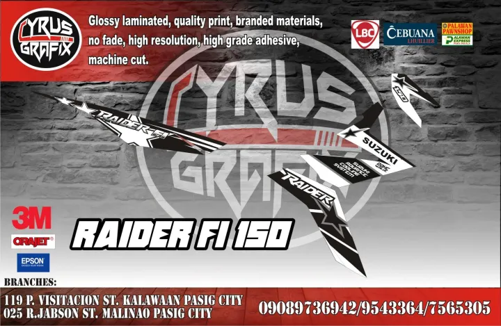 Raider fi 150 decals | Lazada PH