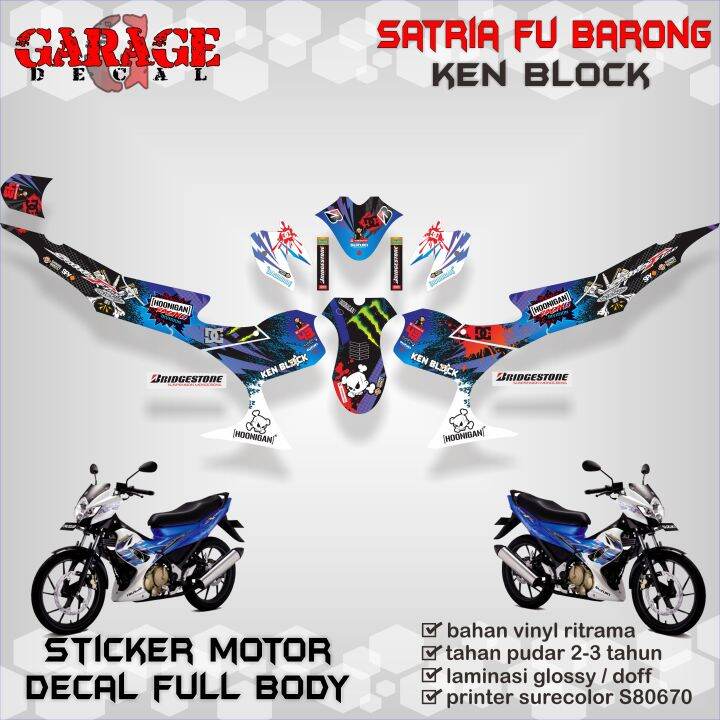Decal Satria FU Barong Full Body 2008 - 2012 Decal Satria FU Full Body ...