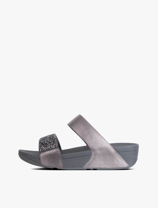 Fitflop SPARKLIE CRYSTAL SLIDE I46-0 Women's Sandals - PEWTER | Lazada PH