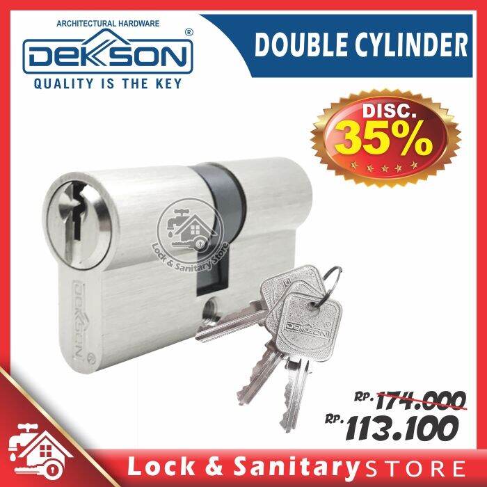 Silinder Dekson Dekkson CYL DC DL 60MM SN Double Cylinder Silinder Kunci Pintu | Lazada Indonesia