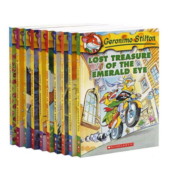 10 volumes of mouse reporters 1-10 English color pictures adventure ...