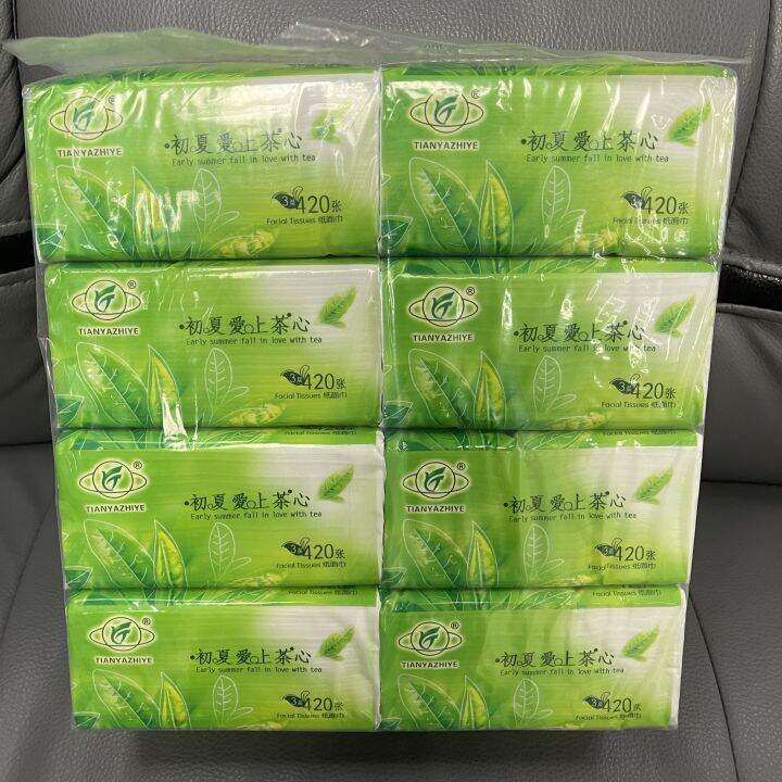 green tea tissue (420 sheets )*8packs | Lazada PH