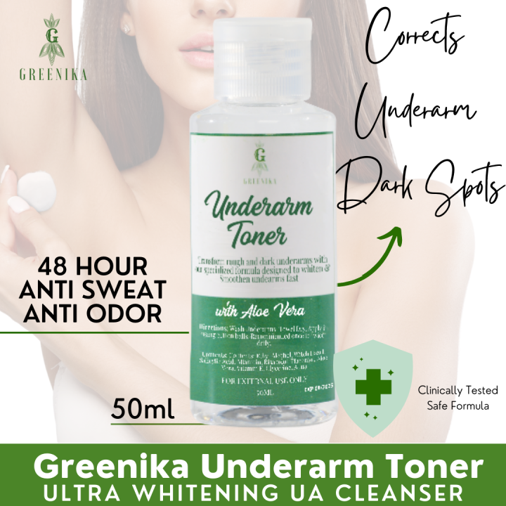 [ UNDERARM TONER ] Greenika 10X Underarm Whitening Toner Armpit ...