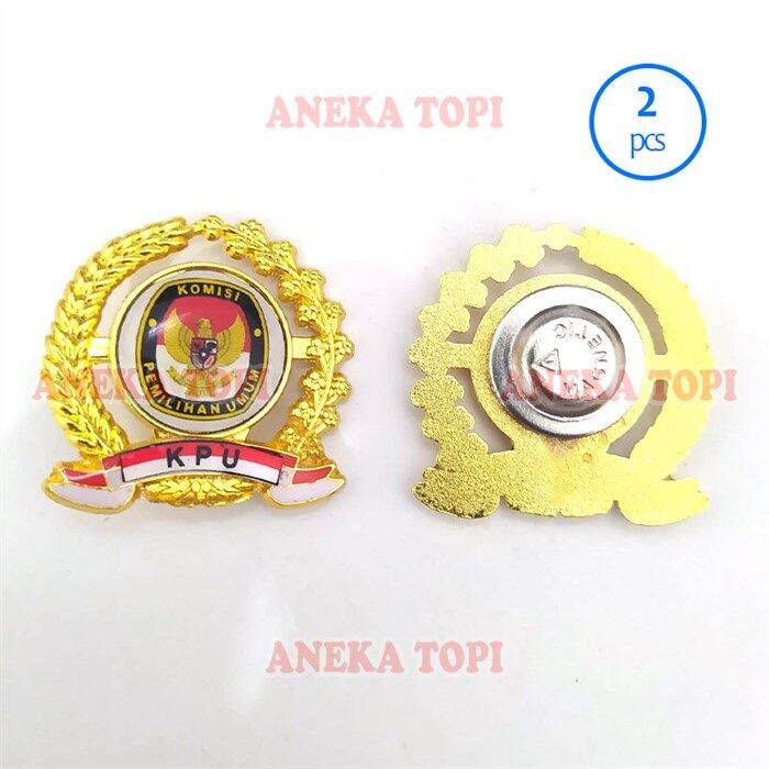 Pin KPU PPK PPS Bros Pin Panitia Pemilihan Model Padi Kapas Murah ...