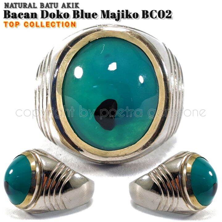 Natural Batu akik Bacan Doko Blue Majiko BC02 | Lazada Indonesia
