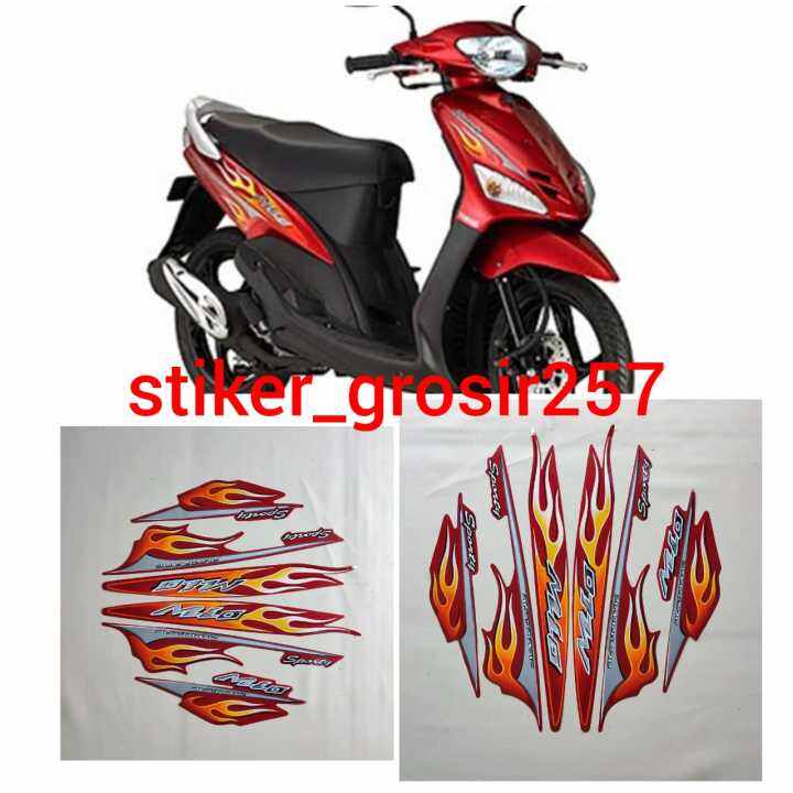 Stiker Sticker Striping Les Lis Bodi Yamaha Mio Sporty Tahun 2006 Mio ...