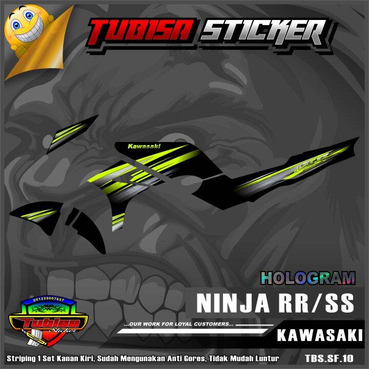 Sticker Striping Kawasaki Ninja R/SS- Stiker Striping Variasi Motor ...