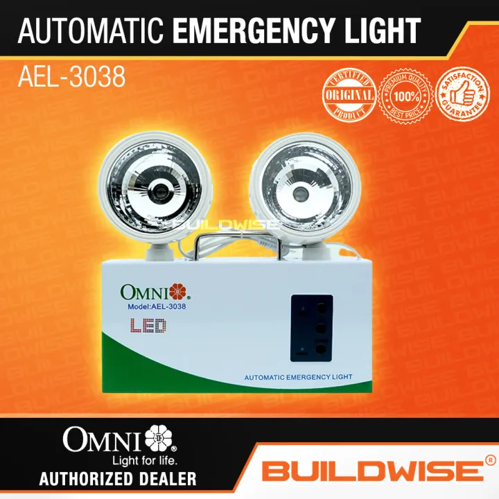 Omni Automatic Emergency Light AEL-3038「BUILDWISE®」 | Lazada PH