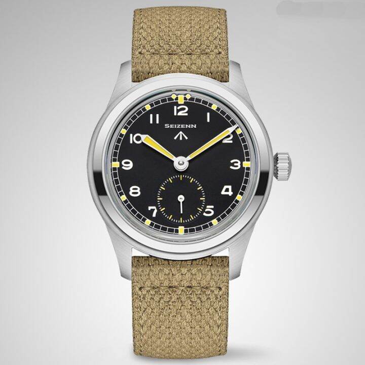 Classic Retro Arrow Pilot Watch Male Mens WWII 12 Mechanical Satch ...