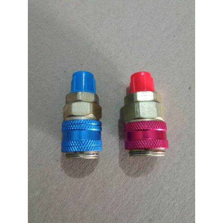 adaptor freon r134 quick copler conector pengisian ac mobil high low ...