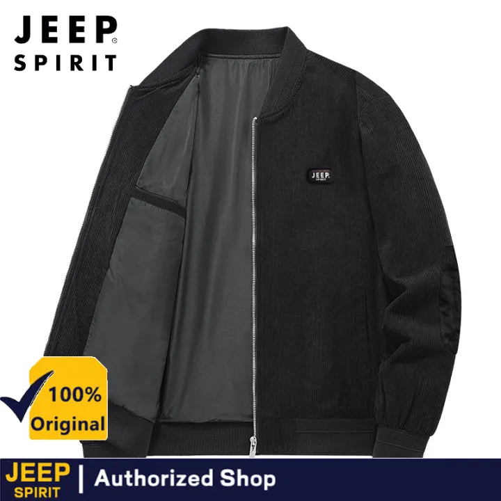 JEEP SPIRIT Corduroy เสื้อแจ็คเก็ตสำหรับกิจกรรมกลางแจ้งผู้ชายแจ็คเก็ต ...