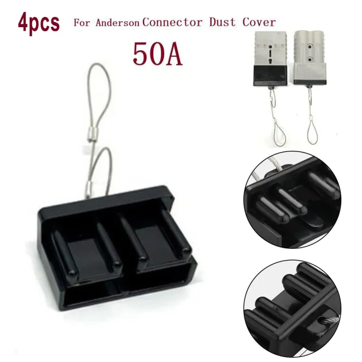 4Pcs Dust Cap สำหรับ Anderson Plug Cover Style Connectors 50AMP Battery ...