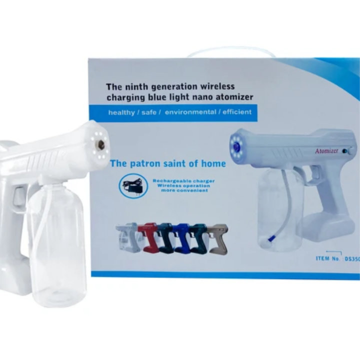 ( Burgos shop ) Portable Wireless Electric Sanitizer Sprayer Blue Light ...