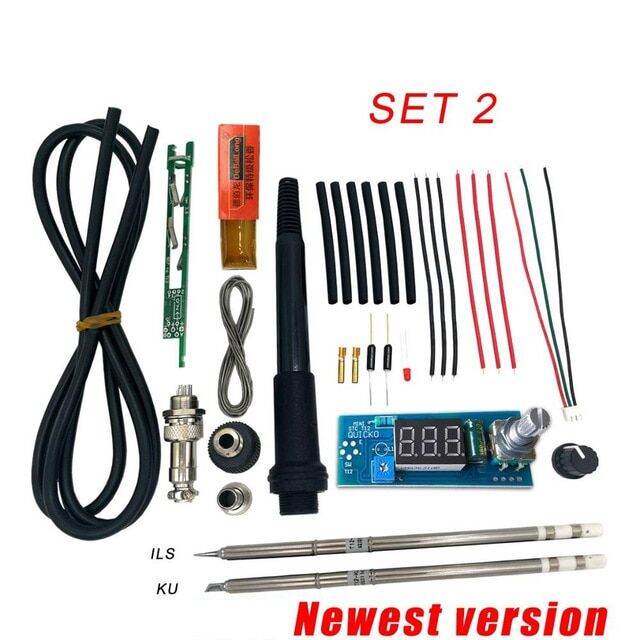 Electric Unit Led Digital Soldering Iron Station Temperature Controller Diy Kits Use For Hakko ...