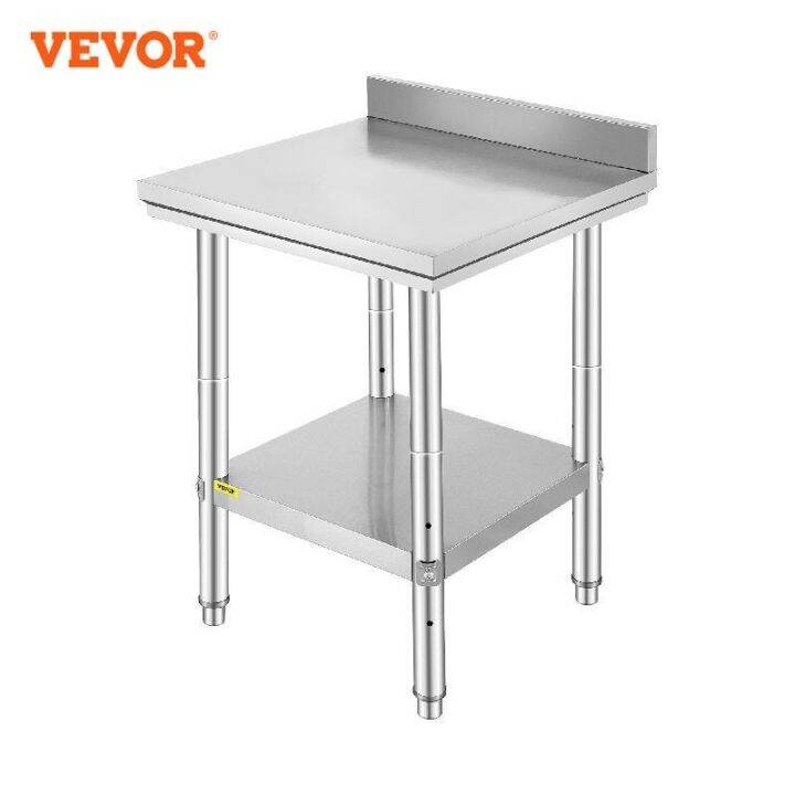 VEVOR Kitchen Work Bench Commercial Catering Table Worktable With ...