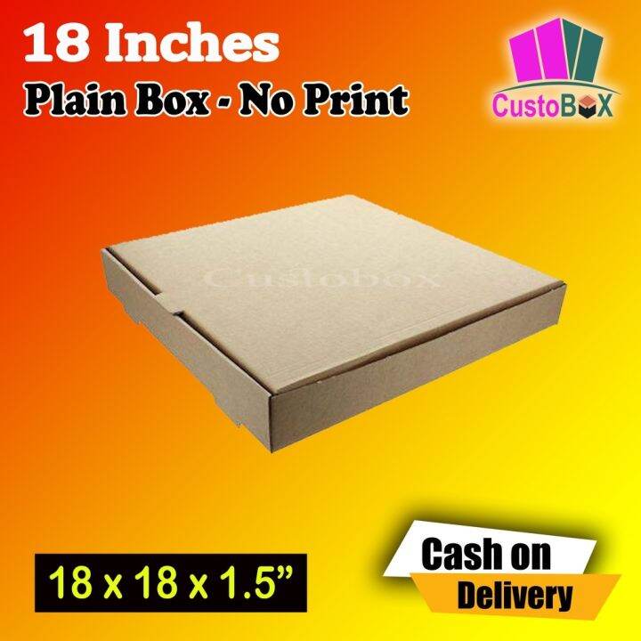 Pizza Box Corrugated / 18 Inches Plain / 50 pcs. | Lazada PH