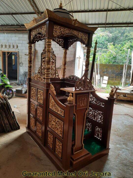 Mimbar Masjid Ukiran Kubah Kayu Jati | Lazada Indonesia Mimbar Masjid Ukiran Kubah Kayu Jati | Lazada Indonesia