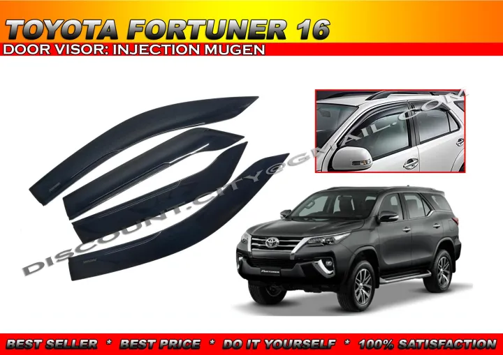 Car Rain / Wind / Door Visor Side Window Deflector Set Of 4 Pieces ...