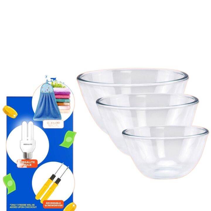 MASFLEX by Winland Borosilicate Glass Mixing Bowl Suitable for ...