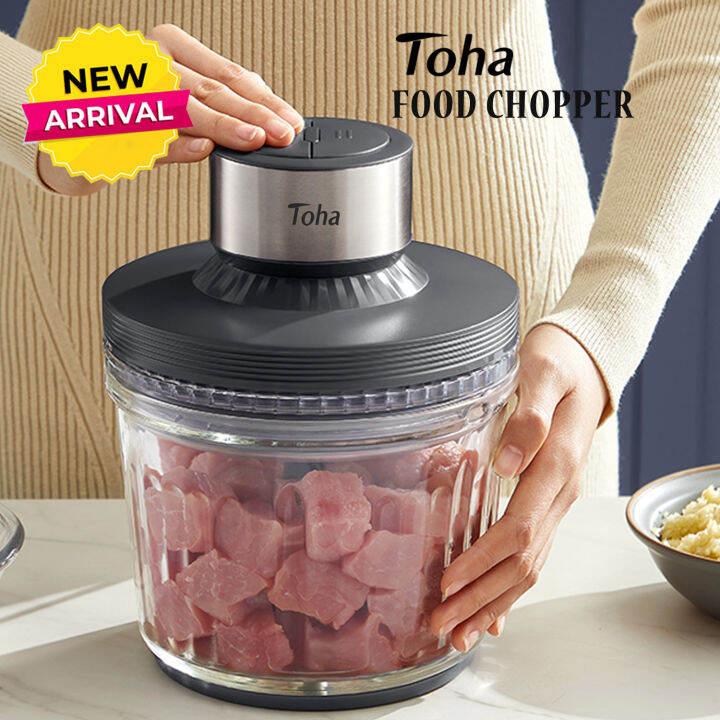 Food Chopper Toha Multi-function Kitchen Food Chopper 2L Glass Bowl ...