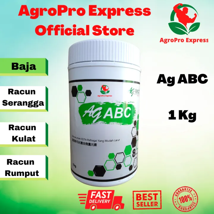 Ag-tech Ag ABC 1KG Micro Nutrient Fertigation Fertilizer Manure Baja ABC Mikro Nutrien EDTA ...