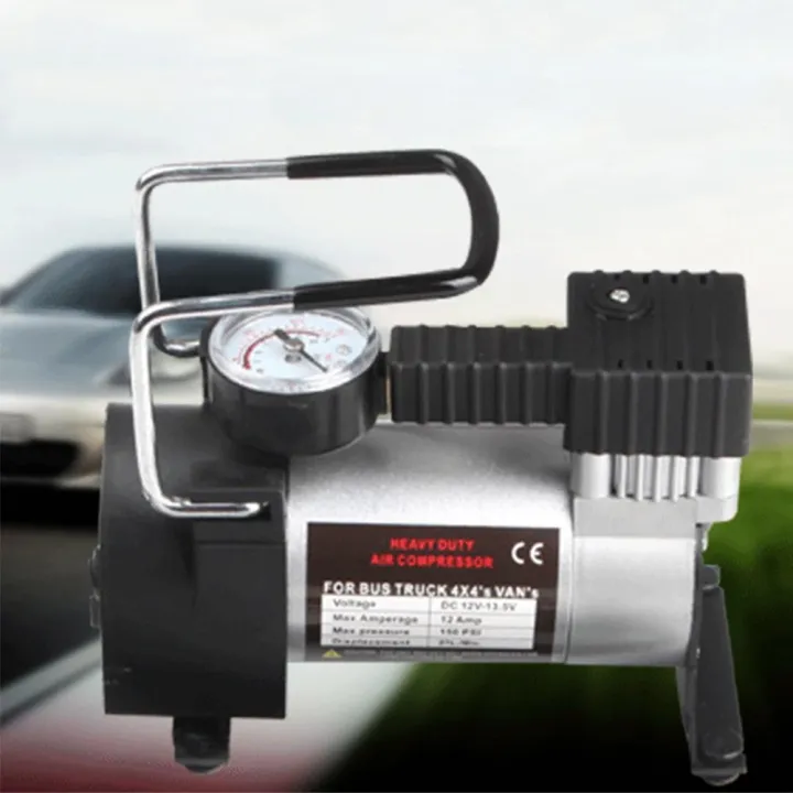 Portable 12v 150psi Car Compressor Heavy Duty Luxury Metal Air ...